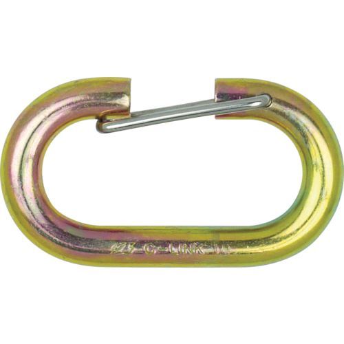 【特長】●開口部が広くて使いやすいです。【用途】●連結用フックに。【仕様】●使用荷重(kN)：0.49●D(mm)：10●L(mm)：44●W(mm)：80●C(mm)：14.0【材質／仕上】●本体：鉄／クロメートメッキ●スプリングゲート：...