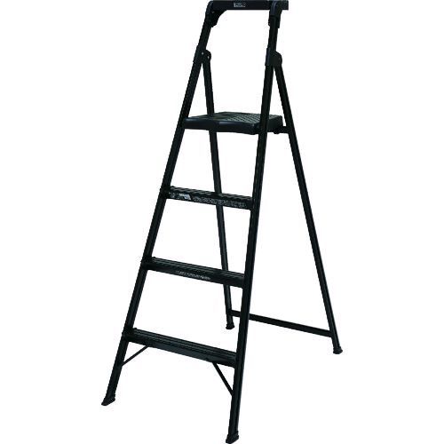 【特長】●回転収納トレー付(トレー耐荷重5kg)で作業に便利です。●トレーには電球や工具を置ける穴や蛍光灯を置けるくぼみが付いています。●空間になじむオールブラックタイプです。【用途】●店舗什器等様々なシーンで。【仕様】●最大使用質量(kg...