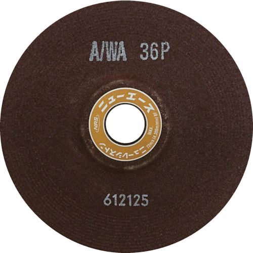 【特長】●研削用オフセットタイプの汎用品です。●広い用途に優れた能力を有する高性能レジノイドオフセット型研削砥石です。【用途】●一般鋼用。●ビード取り、バリ取り。【仕様】●粒度(#)：36●砥材：A/WA●硬度：P●外径(mm)：150●厚...