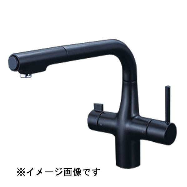 【商品説明】●ビルトイン浄水器用シングルシャワー付混合栓●吐水口回転規制160°●逆止弁付●eレバー水栓●水栓と浄水器(Z38450)がセットになっています。●接続ねじ系：G1/2●取付穴径：Φ35〜39●取付板厚：30MAX●取付工具：K...