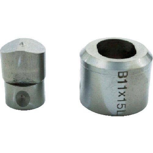 【用途】●イクラ製パンチャー用の替刃セット。【仕様】●穴サイズ(mm)：長穴10×15●適合機種：MP15L/MP15LE【原産国】日本補足商品ワード：測定器・工具のイーデンキ edenki　簡単　メカニック　建築現場　使いやすい　電動工具...