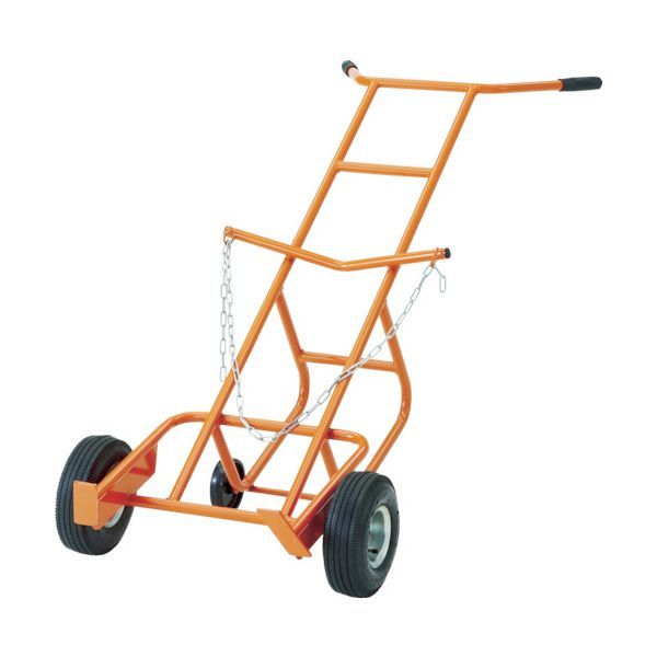【商品説明】【特長】●200Lドラム缶を平パレットへ容易に積み込むことができます。●ドラム缶を固定するチェーンを標準装備しています。【仕様】●均等荷重(kg)：300●前輪内幅(mm)：510●全幅(mm)：700●全長(mm)：530●全...
