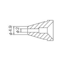 白光メーカーお問い合わせ：06-6561-1574【仕様】●寸法(mm)内径×外径：2.0×4.9【仕様2】●白光　ノズル／2.0mm【原産国】日本補足商品ワード：測定器・工具のイーデンキ edenki　生産加工用品　はんだ除去器　はんだ用...