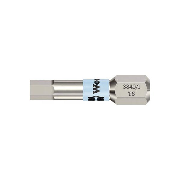 [Wera社 3840／1　ステンレストーションビット　ヘキサゴン5．0X25 071075]の商品説明●Wera独自のHex-Plusと呼ばれる面接触構造により、六角ねじ穴の内側を傷めることなく、ねじの寿命を延ばすことにも貢献します。●専...