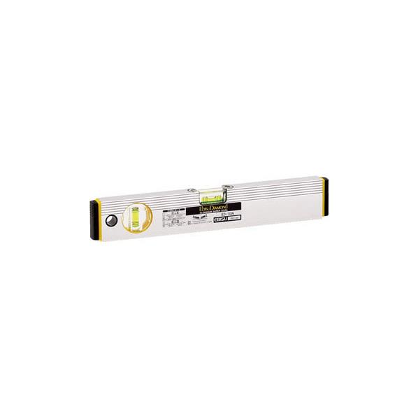 [エビス エビスダイヤモンド　磁石付レベル（シルバー）　380mm ED-38MN]の商品説明●勾配の1/100（1分勾配）・2/100（2分勾配）が測定できます。●拡大レンズ付で大変見やすいです。●蓄光付で明るい所で光を蓄積して暗い所で数...