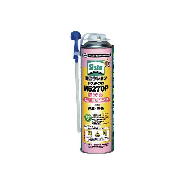 [ヘンケルジャパン Sista　発泡ウレタン　M5270P　750ml SUM-527P]の商品説明●再使用ができ最後まで無駄なく使えます。●環境にやさしいノンフロン商品です。●専用ガンに取り付けたまま保管できます。●JAIA 4VOC基準...
