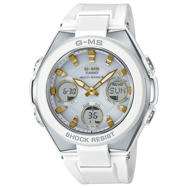 [カシオ 腕時計 BABY-G G-MS ホワイト・ゴールド時字 MSG-W100-7A2JF [MSGW1007A2JF]] の商品説明●今回のモデルは、ケース・文字板周りのリング・遊環・美錠にメタル素材を使用。更にメタル調のシャープなイ...
