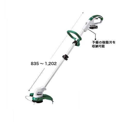 マキタ製の10.8Vスライドバッテリ対応充電式草刈機のMUR100DSHです。 特徴 ●ワンタッチ長さ調整 　作業者の身長に合わせて最大350mm伸縮可能。 ●コンパクト 　車にもすっきり収納。 ●ループ型ハンドル 　使いやすい角度、位置に...