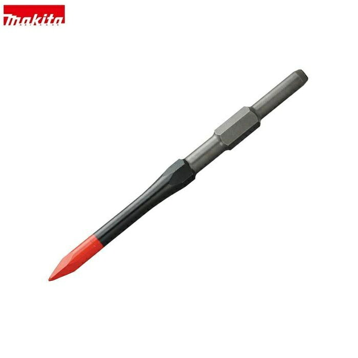 マキタ製の17mm六角軸 ブルポイントのA-41383です。 ●ハイスを刃先に使用。 ●狙いやすいショ－トスリム 　狙いやすくパワ－伝達がよいためハツリスピ－ドが約2倍にアップ！※ ※マキタ製従来品比。 ●全長：240mm ●ハツリ、破砕用...