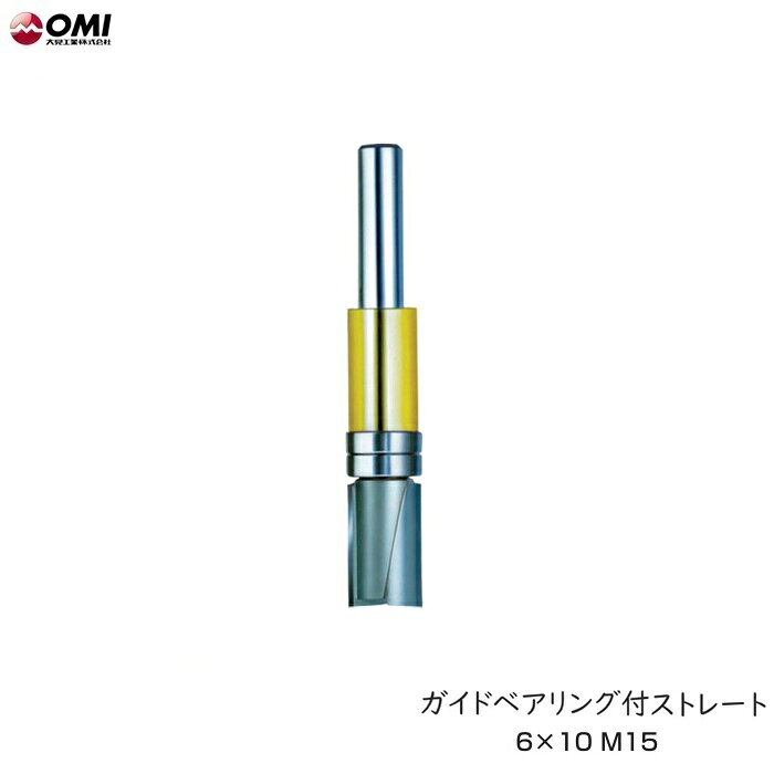 大日商（大見工業）製の コーナービット ガイドベアリング付ストレ－ト の GM15（6x10 M15）です。 特徴 ●丸穴も角穴もこれ1本でOK。 ●引き手、座掘り等深穴堀り用。 仕様 ●呼称　　　　　　　　　：6x10 M15 ●A（刃径...