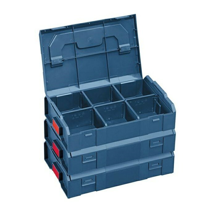 ボッシュ製のケースを”つなげて運べる”エルボックスシステムのボックスミニの3個セットのL-BOXX-MINI3です。 特徴 ●LS-Tシリーズ（トレイ）やi-BOXXの中に入ります。 ●ボックスミニを重ねてロックする事もできます。 ●ボック...