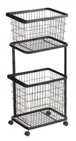 ※お取り寄せ商品です。在庫のある場合は、1〜5営業日で発送いたします。在庫が流動的ですので、急な品切れにはご了承くださいませ。お急ぎの場合は予めお問い合わせいただけますと助かります。 商品名 ランドリーワゴン＋バスケット　タワー　3352 ...