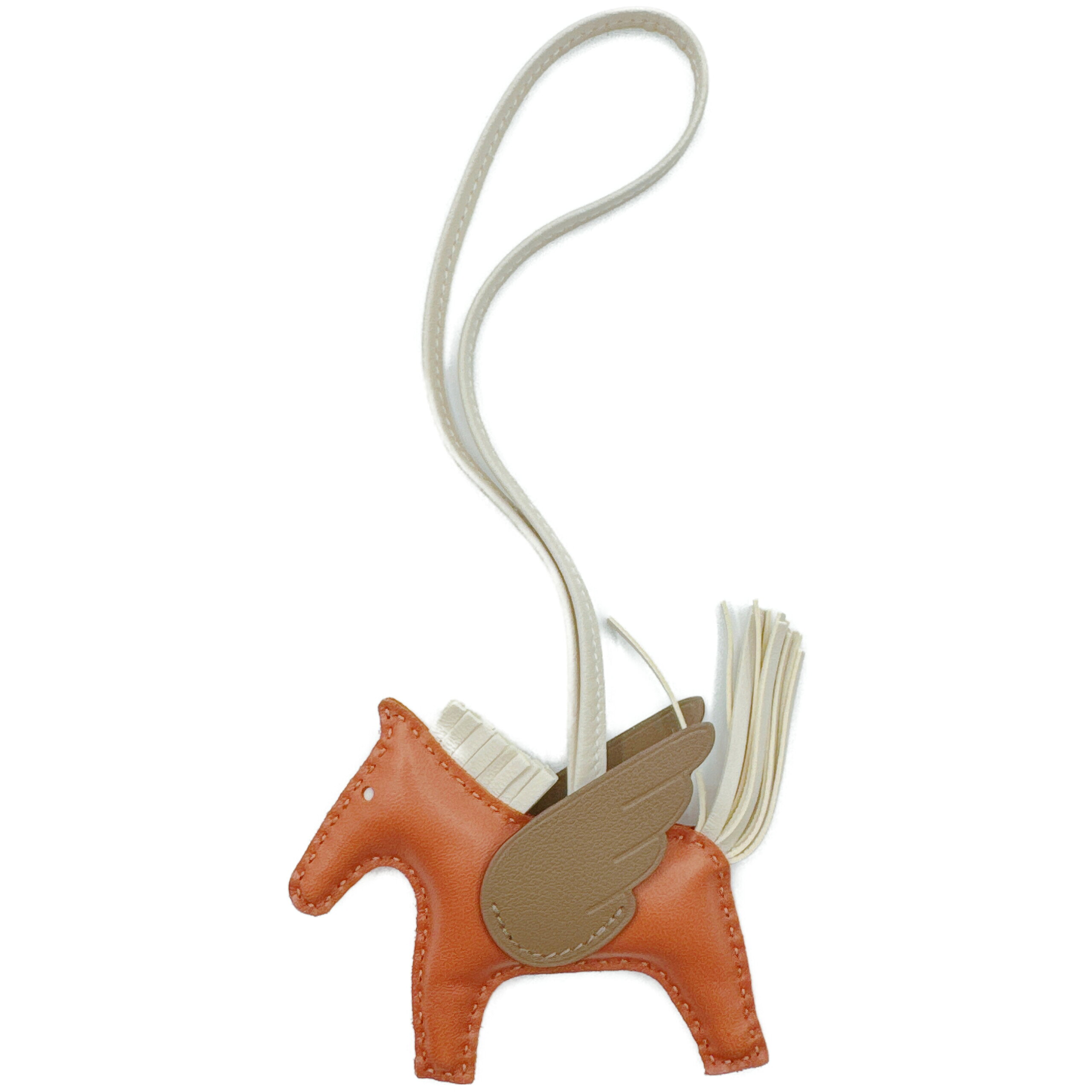 ● 商品情報 取扱店舗心斎橋 商品番号1525 ランク未使用 ブランドエルメス（HERMES) 色ゴールド/エトゥープ/クレ 素材アニョーミロ サイズW13cm×H7.5cm全長/約22cmストラップラップ全長/約17cm 付属品箱 製造番...