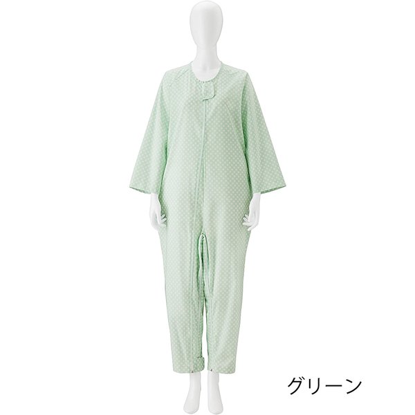 「竹虎 介護ねまき」は、さまざまな症状の方に対応した介護ねまきです。首元から右足首にかけて開き、股部分も開閉可能です。ホックは表から見えない工夫がされています。 ●ご利用者本人では開けにくいアイデアホック採用の介護ねまきです。ホックは表から...