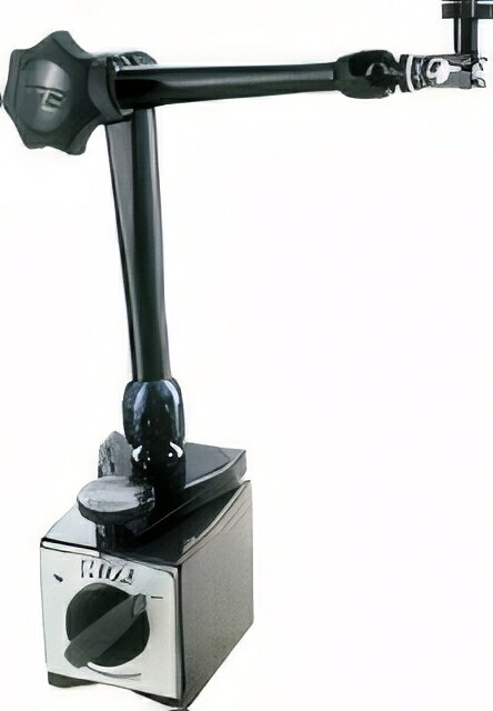 ■用途●テストインジケータ・ダイヤルゲージの保持器具。■特長●アーム関節式ホルダにより中央部のノブを締め付けることで3点の関節が強靭にロックされます。●ワンタッチ手元微動送り機構がマグネットのすぐ上に付いているため、アームに触れずにゲージの...