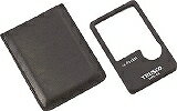 ■用途●一般検査用。■特長●カード型でコンパクトですのでポケットへの収納に便利です。●45mm×45mmの2倍レンズとΦ20の5倍レンズが一つになっています。●LED付ですので手元が暗くても使えます。■仕様●倍率(倍):2・5●レンズ寸法(...