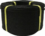 ■用途●ネット、農園芸、インテリアなど。■特長●軽量で水に強く、強力でショックにも強いロープです。■仕様●色:黒●線径(mm):3●長さ(m):200●包装形態:バンド掛巻■材質・仕上げ●ポリエチレン（PE）