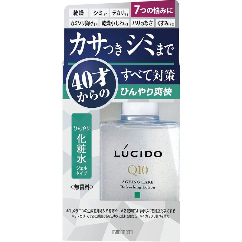商品説明●40才からの男のスキンケア。●1本で年齢に伴う肌悩みをすべて対策。●ベタつかず、ひんやりうるおう。成分表示●有効成分・・・トラネキサム酸、グリチルリチン酸ジカリウム ●その他成分・・・精製水、エタノール、1，3-ブチレングリコール...