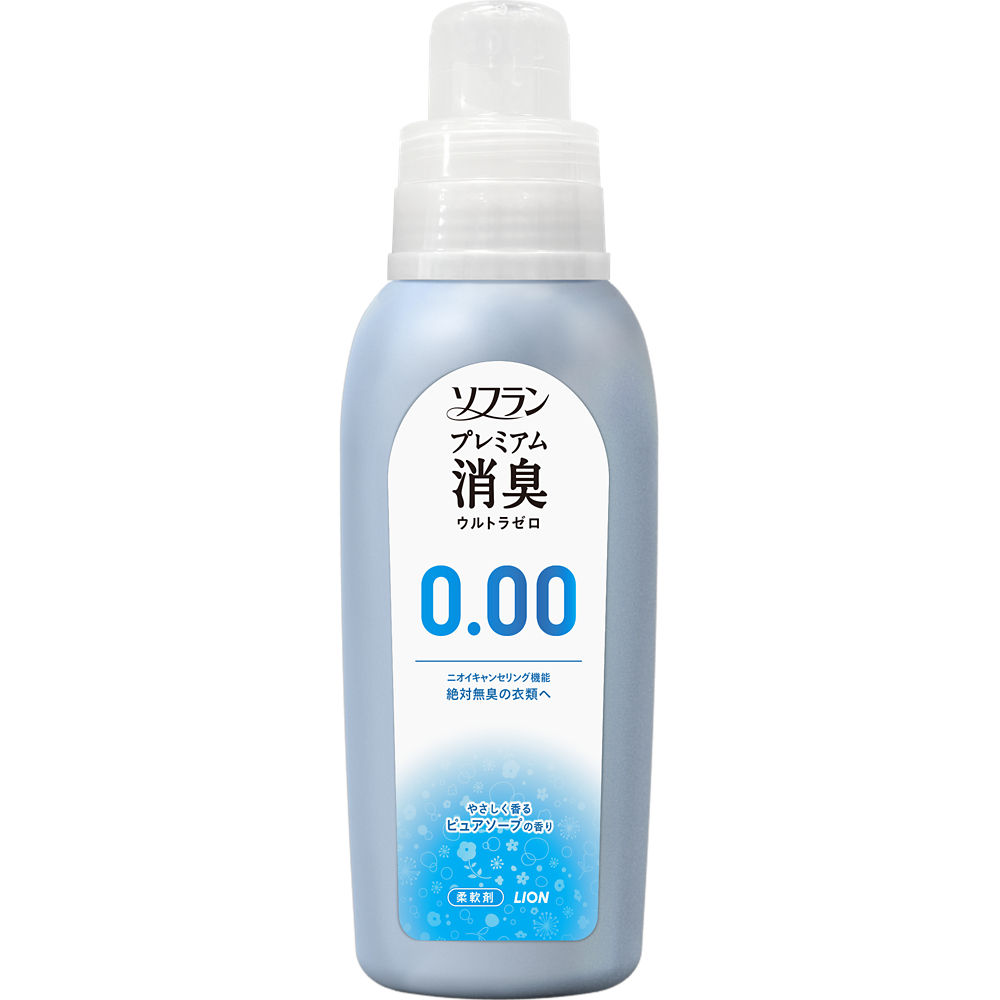 商品説明●目指したのは、「絶対無臭」。ニオイを感知させない日本初テクノロジー（＝嗅覚に着目したニオイキャンセリング機能）を搭載した次世代の柔軟剤。香りは、乾くと残らないピュアソープの香りだから、一日中、衣類のニオイや香りによる心配事なく過ご...