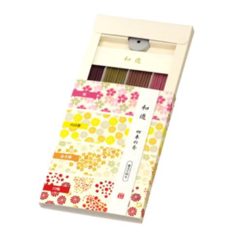 メーカー カメヤマローソク 内容 4種×各20本 小函寸法 W92×127×10mm 商品説明 和遊シリーズ　 パリと京都のデザイナーがコラボした和モダンデザインのお線香「和遊」シリーズに 少量ずつのアソートセットが新登場。 ＜四季の香＞と...