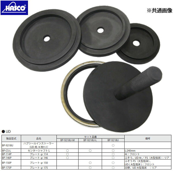 ハスコー BP-CS-L は、ブッシュ交換作業などで使用される治具部品「センターシャフト（ロングタイプ）」です。耐久性と作業効率を考慮した設計で、さまざまなプレス作業をサポートします。 【特長】 ・ロングサイズのセンターシャフト ・ブッシュ...