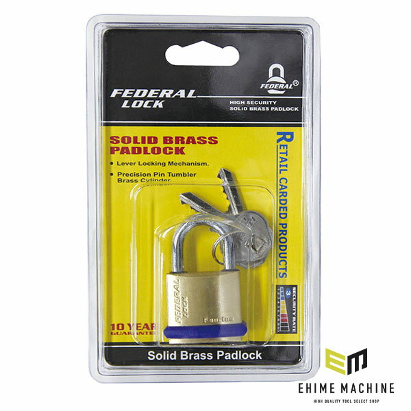 真鍮ボディのシリンダー南京錠 ツルを2箇所でロックするダブルレバーロッキング機構 真鍮製の精密なピンタンブラー錠 本体に傷がつきにくいPEポリエチレンのリング・傷や衝撃から本体を守ります 家庭、オフィス、学校などの引き出し、キャビネット、荷...