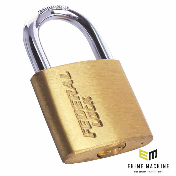 ブラス製南京錠。 ダブルレバーロッキング機構。 ブラス製シリンダー。　 【仕様】 材質(本体)：黄銅 材質(ツル)：鉄 鍵：2個付　 幅(mm)：30 高さ(mm)：27 厚み(mm)：12 ツル径(mm)：4.8 クリアランス(mm)：1...