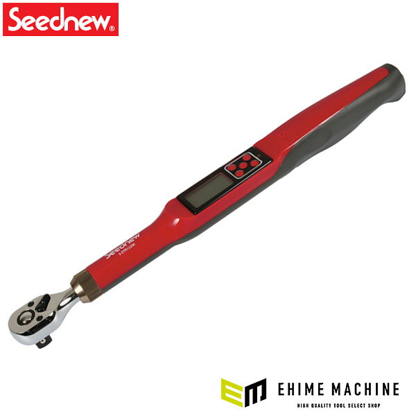 音・振動・光で知らせる、シンプル操作のデジタルトルクレンチ。 SEEDNEW S-DTR12200 12.7sq デジタルトルクレンチは、上下ボタンでトルク値を設定するだけの簡単操作で、誰でも正確なトルク管理ができるデジタルトルクレンチです...
