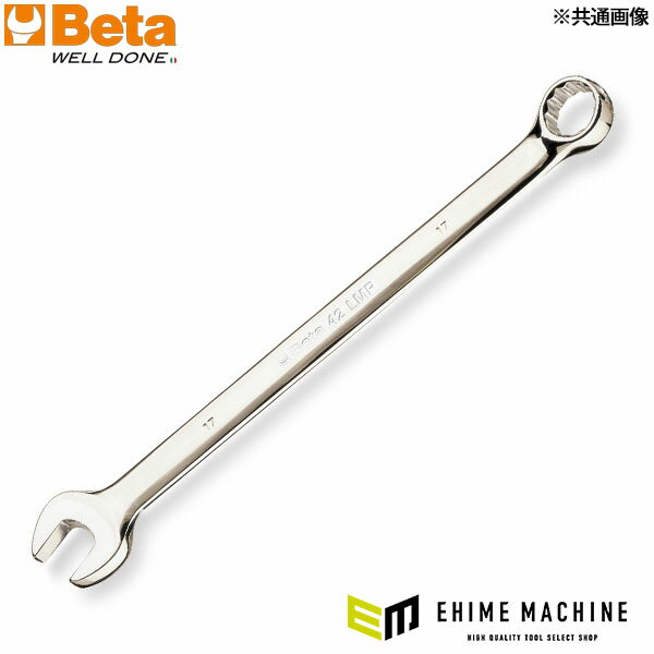 光沢のあるミラー仕上げです。 標準品より約20％長いロングタイプです。 めがね部のオフセット角は15°です。 ISO1711-1規格に比べ高いトルク値を実現します。　 【仕様】 材質：モリブデン合金鋼 表面処理：ニッケルクロムメッキ　 二面...