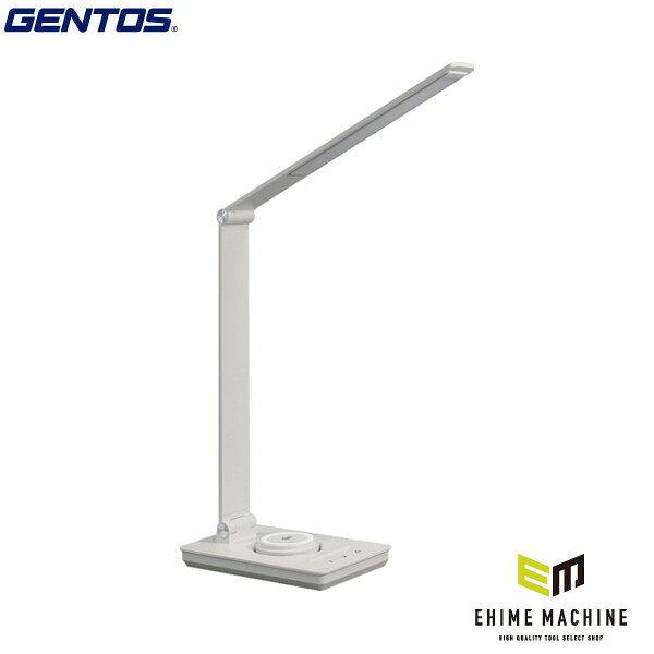 眼にやさしい光で手元を照らす、ジェントスのLEDデスクライトDK-R116IVです。 ワイヤレス給電「Qi2」付きデスクライトです。 超低照度のナイトモード搭載でベットサイドにも最適です。 明るさを調節できる調光機能付きです。 光のチラつき...