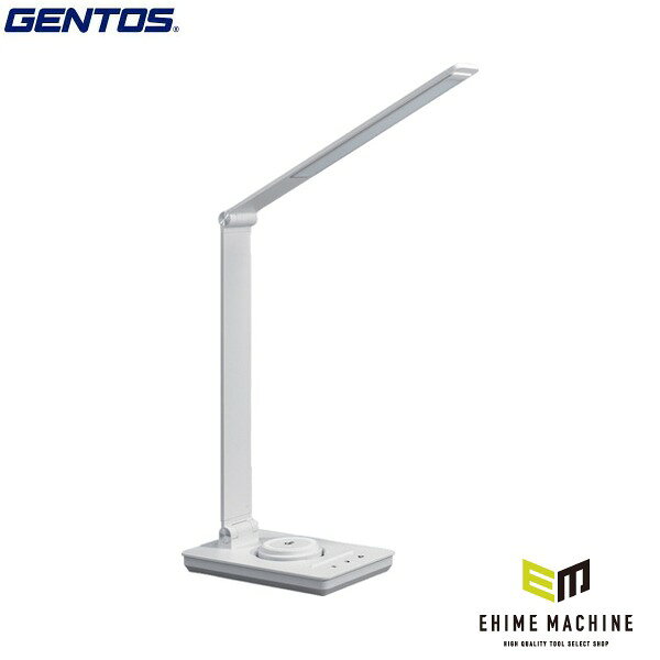 眼にやさしい光で手元を照らす、ジェントスのLEDデスクライトDK-R116WHです。 ワイヤレス給電「Qi2」付きデスクライトです。 超低照度のナイトモード搭載でベットサイドにも最適です。 明るさを調節できる調光機能付きです。 光のチラつき...