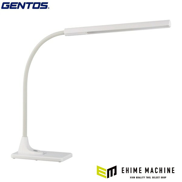 眼にやさしい光で手元を照らす、ジェントスのLEDデスクライトDK-R270WHです。 ブルーライト軽減&太陽光に近い自然な光で眼が疲れにくいです。 スイッチ操作で明るさを3段階に調節できます。 フレキシブルアームで光の方向・向きを自由に調節...