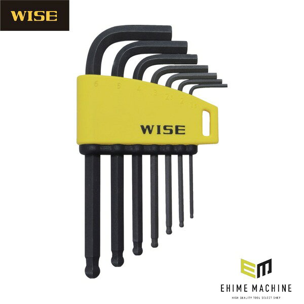 斜めからでも回せるボールポイント。よく使うサイズをまとめて揃えた、WISEのボールポイント六角レンチセットです。 ボールポイント側は傾けた状態でも六角穴付きボルトを回せるため、障害物のある場所や奥まった場所でも作業がはかどります。 反対側の...