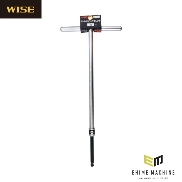 ハンドルを握って素早く回せる、WISEのT型六角棒レンチです。 T型ハンドルで握りやすく、早回しと本締めをこれ一本でこなせます。 機械や設備の組立・整備で、同じサイズの六角穴付きボルトを数多く扱う作業に向いています。 特長 ボールポイント部...