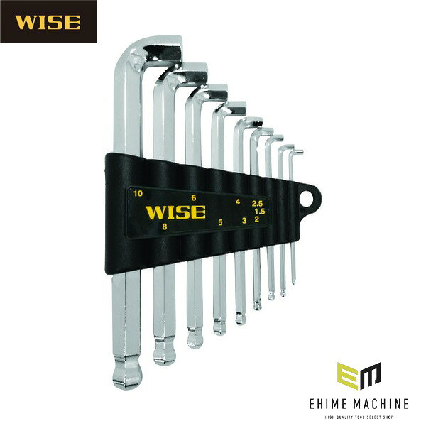 斜めからでも回せるボールポイント。よく使うサイズをまとめて揃えた、WISEのボールポイント六角レンチセットです。 ボールポイント側は傾けた状態でも六角穴付きボルトを回せるため、障害物のある場所や奥まった場所でも作業がはかどります。 反対側の...