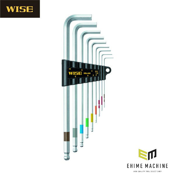斜めからでも回せるボールポイント。よく使うサイズをまとめて揃えた、WISEのボールポイント六角レンチセットです。 ボールポイント側は傾けた状態でも六角穴付きボルトを回せるため、障害物のある場所や奥まった場所でも作業がはかどります。 反対側の...