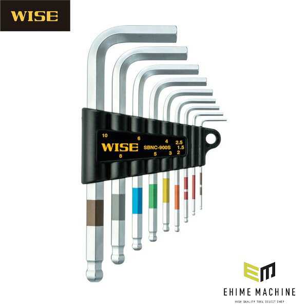 斜めからでも回せるボールポイント。よく使うサイズをまとめて揃えた、WISEのボールポイント六角レンチセットです。 ボールポイント側は傾けた状態でも六角穴付きボルトを回せるため、障害物のある場所や奥まった場所でも作業がはかどります。 反対側の...