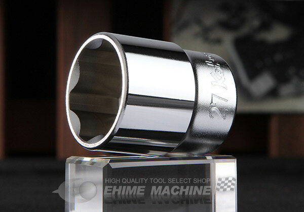 徹底した面接触設計が、トルクの伝達率を飛躍的に向上。 徹底した面接触タイプのソケットです。ボルト/ナットの角を保護し、高いトルクをナット面に伝達します。 スタンダードな六角・十二角ソケットは、線で接触するためボルトの角を傷める場合があります...