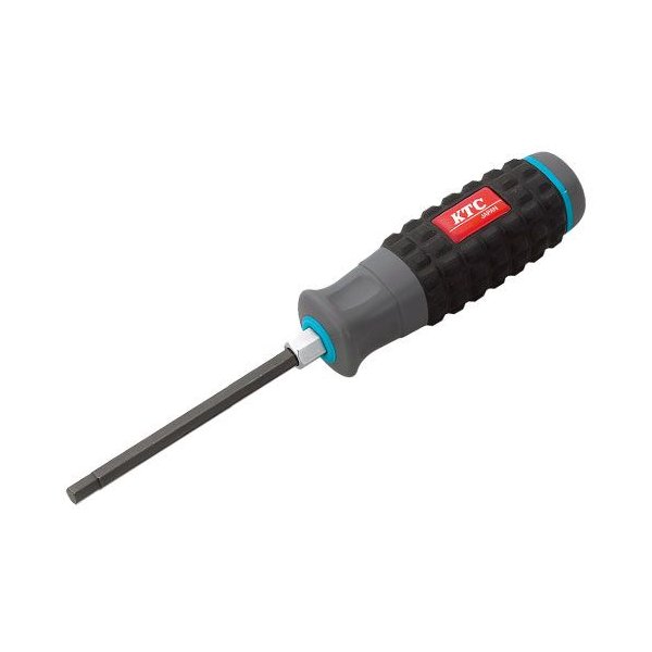 樹脂柄ヘキサゴンドライバー、全長209mm。 KTCの樹脂柄ヘキサゴンドライバD1H-025です。 先端はマイナス(-)です。 軸径2.5mm、グリップ径32mm、全長209mm、軸長100mmです。 特長 樹脂柄ヘキサゴンドライバーです。...