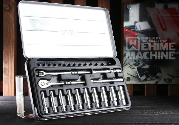 必要な工具をまとめて。 ディープソケットレンチセット(ミリ)。 KTCのディープソケットレンチセット(ミリ)TB2L10です。 差込角6.3mm(6.3sq.)(1/4)のセットです。 セット内容：六角ディープソケット：B2L-05・055...