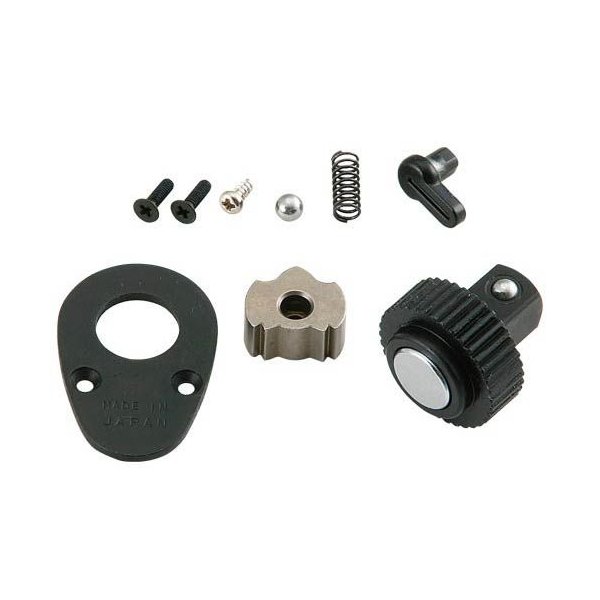 KTCの9.5sq.（3/8）ラチェットハンドル用リペアキットです。 BR3E、BR3L、BR3F、BR3FLに使用できます。 ■型式：BR3E-K ■メーカー：KTC ■差込角：9.5sq.（3/8) ■入組内容：ドライブギア・クロウ・ス...