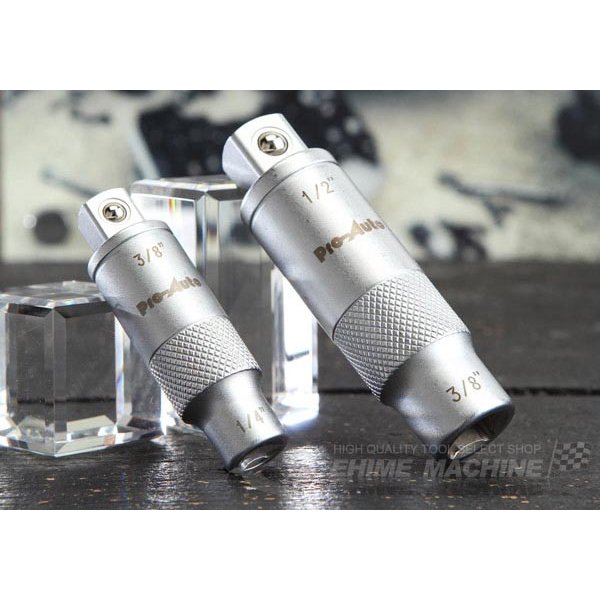 両側に差込角を装備！ サイズアップ、サイズダウンを1本で可能にした2WAYダブルアダプターに、 エクステンションバーの機能をプラス！ 3in1の使い勝手バツグンな、万能アダプタセットです。 6.3sq.(1/4)を9.5sq.(3/8)に、...