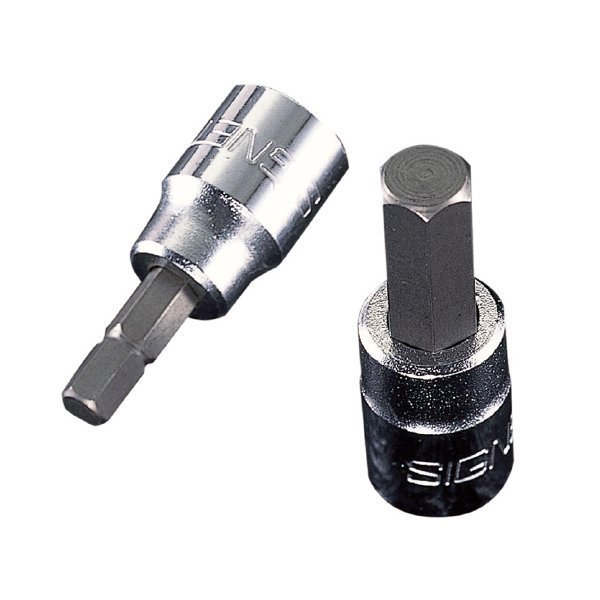 6角キャップスクリュー用のビットソケット。 【仕様】 差込角(SQ)：3/8 サイズ(mm)：9.0 全長(L1；mm)：49 軸長(L2；mm)：23 外径(D；mm)：17.5 メーカー名：SIGNET（シグネット） メーカー品番：22...