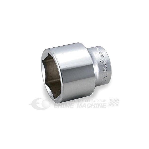 スタンダードタイプの対辺六角形状です。 差し込み後、トルクをかけてもナメにくくなっています。 用途：ボルト・ナットの締付け・緩め作業用。 【仕様】 差込角(mm)：19.0 対辺寸法(mm)：46 全長(mm)：65 対辺形状：6角 対辺(...