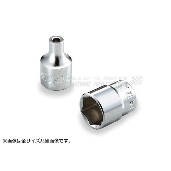 スタンダードタイプの対辺6角形状です。 差し込み後、トルクをかけてもナメにくくなっています。 【仕様】 差込角(mm)：6.35 対辺寸法(mm)：4.5 全長(mm)：21 対辺形状：6角 対辺(mm)：4.5 質量：8g 材質／仕上：構...
