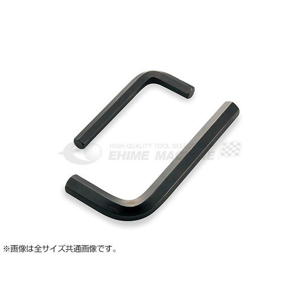 大型六角穴付ボルトの締め付け・緩め作業に最適です。 用途：六角穴付きボルト・ねじの締付け、緩め作業用。 【仕様】 対辺寸法(mm)：22 首下寸法(mm)：80 全長(mm)：200 対辺(mm)：22 質量：950g 材質／仕上：構造用鋼...