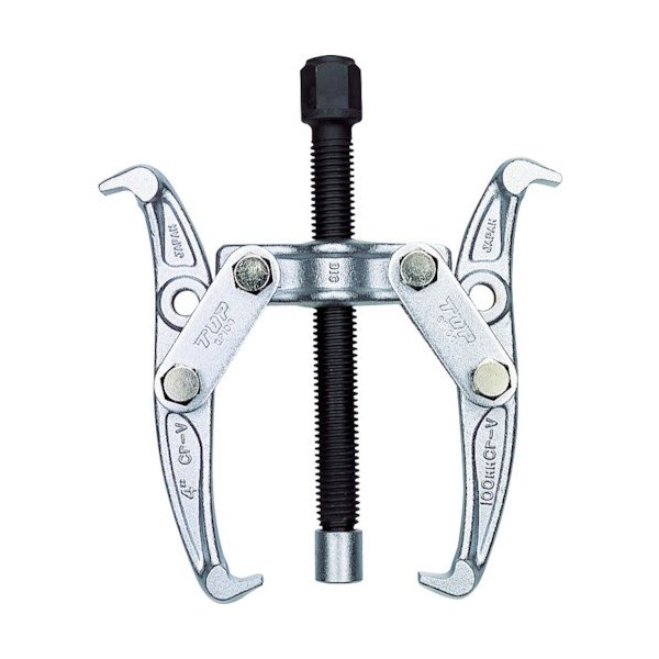 特長：穴を変えることにより、幅の大きいギヤ、深い所のギヤなどをくわえることができます。（GP-75は1つ穴タイプです。）押しねじを締める時、廻し工具が爪に当たらないよう、全長を長くしました。押しねじは、30°台形ねじの細目でギヤなどが楽に抜...