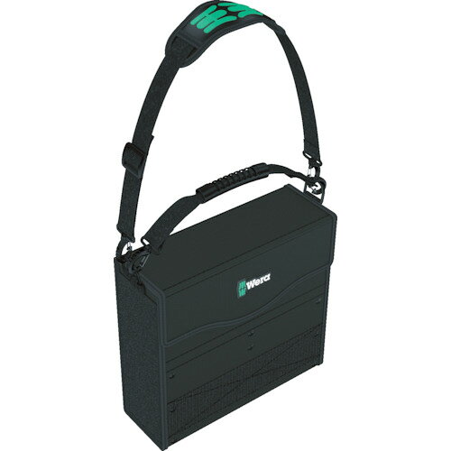 Wera 2go 2 ツールコンテナ。 ファスナーシステムとコンパクトさにより、持ち運ぶのに最適です。 内側と外側のフックとループのファスナーゾーンにより、スペースを最大限に活用でき、より多くの工具を収納できます。 必要なツールのみを収納し...