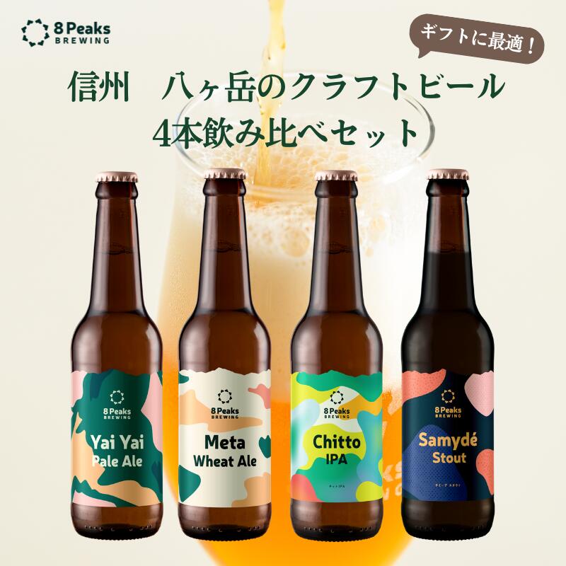 【八ヶ岳のクラフトビール　エイトピークスです】 長野県茅野（ちのし）の、八ヶ岳（やつがたけ）のクラフトビールです。 工場は標高1200mの高地にあり、蓼科（たてしな）高原の澄んだ空気と水で仕込んでいます。八ヶ岳の気候や食に合うビールが特徴で...