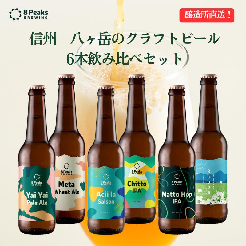 【八ヶ岳のクラフトビール　エイトピークスです】 長野県茅野（ちのし）の、八ヶ岳（やつがたけ）のクラフトビールです。 工場は標高1200mの高地にあり、蓼科（たてしな）高原の澄んだ空気と水で仕込んでいます。八ヶ岳の気候や食に合うビールが特徴で...